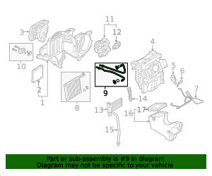 000832150064 - HVAC Heater Hose Outlet Tube 2019-2024 Mercedes-Benz ...