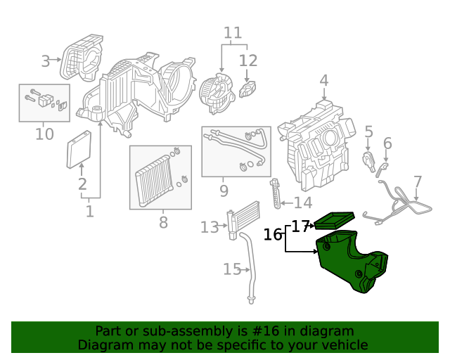 9108307900 - Vent Chamber 2019-2024 Mercedes-Benz | Mercedes-Benz USA Parts
