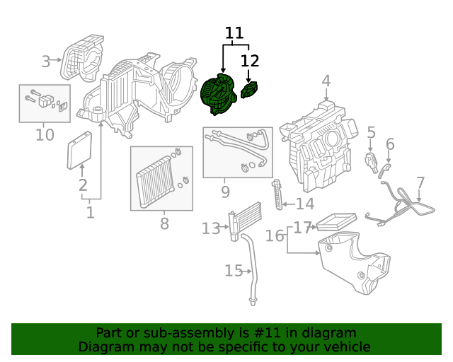 2019-2024 Mercedes-Benz Blower Motor 0008307902 | MB Parts Center