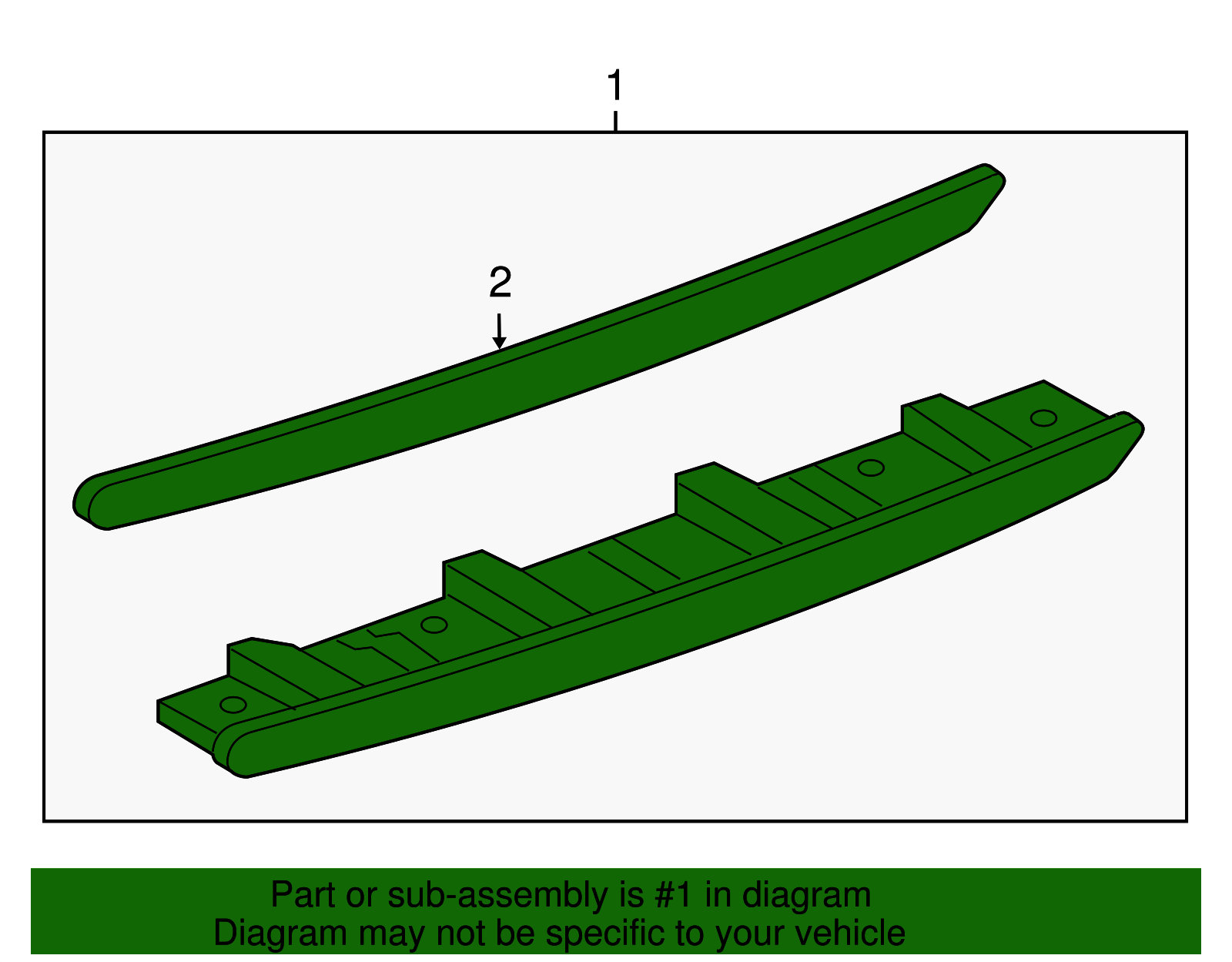 2014-2017 Buick Regal High Mount Stop Lamp 22756339 GM | GMPartsDirect.com