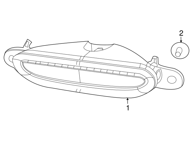 2008-2010 Dodge Avenger High Mount Lamp 5113616AA | TascaParts.com