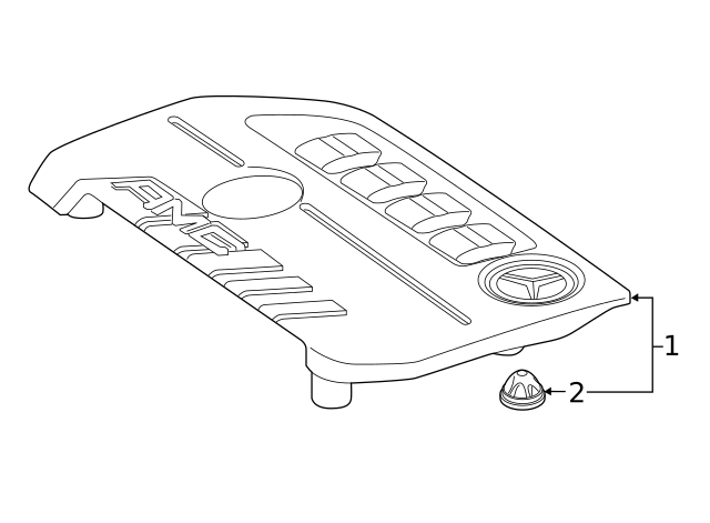 260-010-00-00 - Engine Cover 2019-2021 Mercedes-Benz | Mercedes-Benz ...