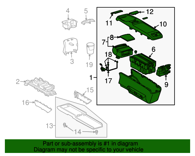 2004-2009 Lexus Console Assembly 58810-0E040-B0 | OEM Parts Online