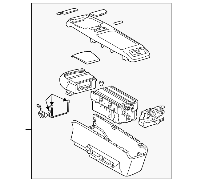 2004-2009 Lexus Console Assembly 58810-0E040-B0 | OEM Parts Online