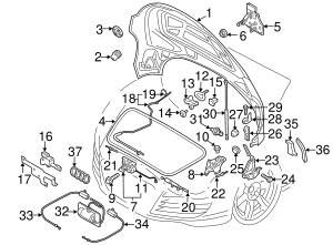 420-823-722 - Upper Seal 2008-2015 Audi R8 | Audi OEM Parts