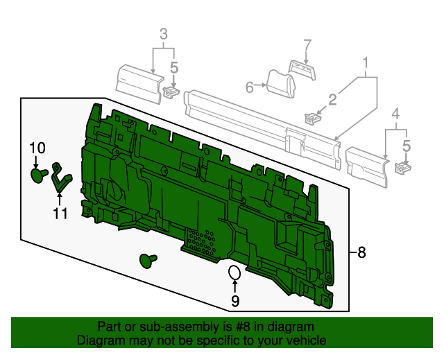 84469413 - Body Rear Panel Insulator 2014-2019 GM | Chevrolet Parts Direct