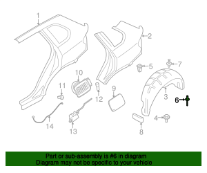 2007-2022 BMW Wheel Flare Rivet 51-77-7-171-004 | BMWPartsDirect.com