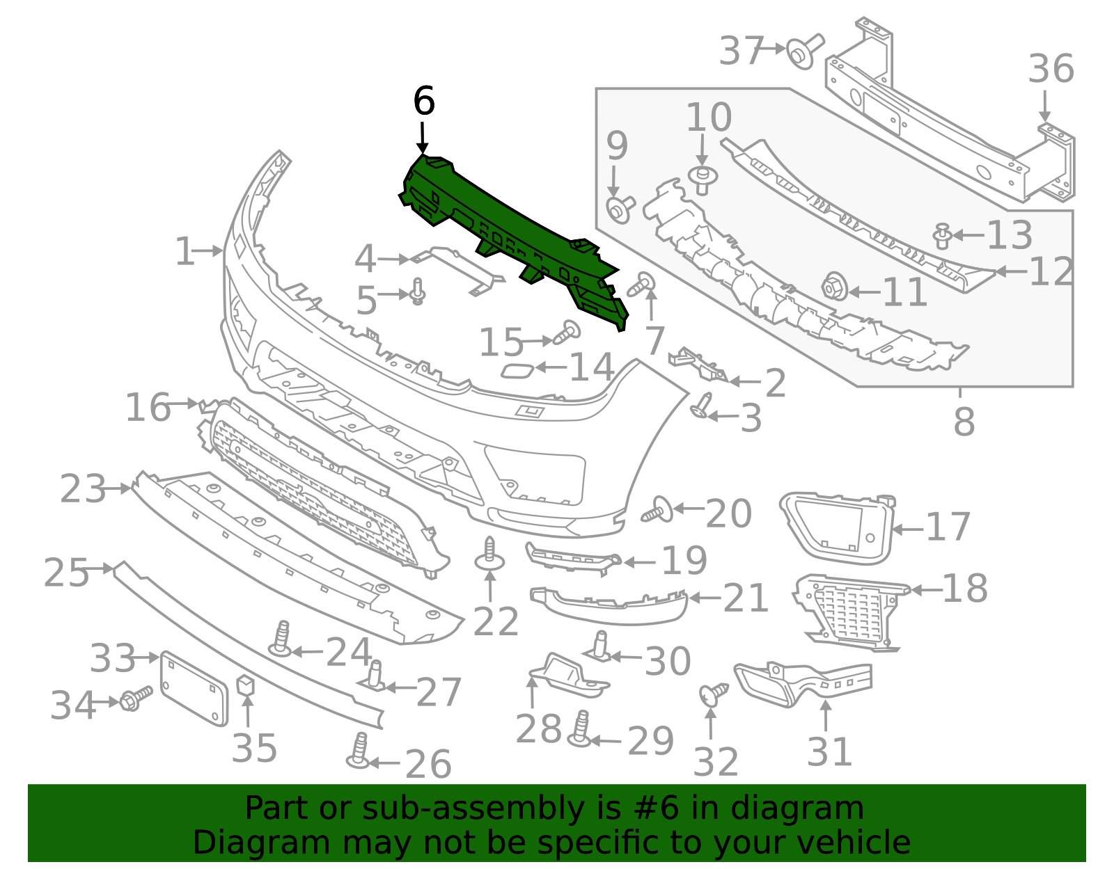 Genuine OEM Lower Bracket Part# LR099464 Fits 2018-2022 Land Rover ...