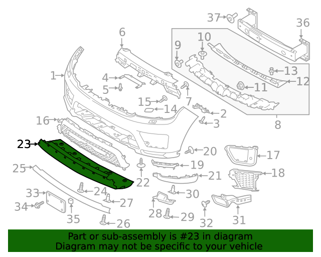 LR109870 - Lower Cover - 2018-2020 Land Rover Range Rover Sport | Land ...