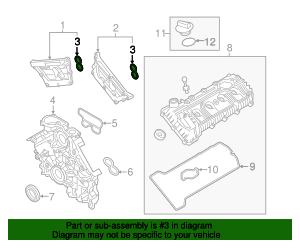 21363-3F400 - Upper Timing Cover Seal - 2012-2017 Hyundai | World OEM ...