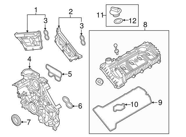 2006-2022 Hyundai Filler Cap 26510-26611 | OEM Parts Online