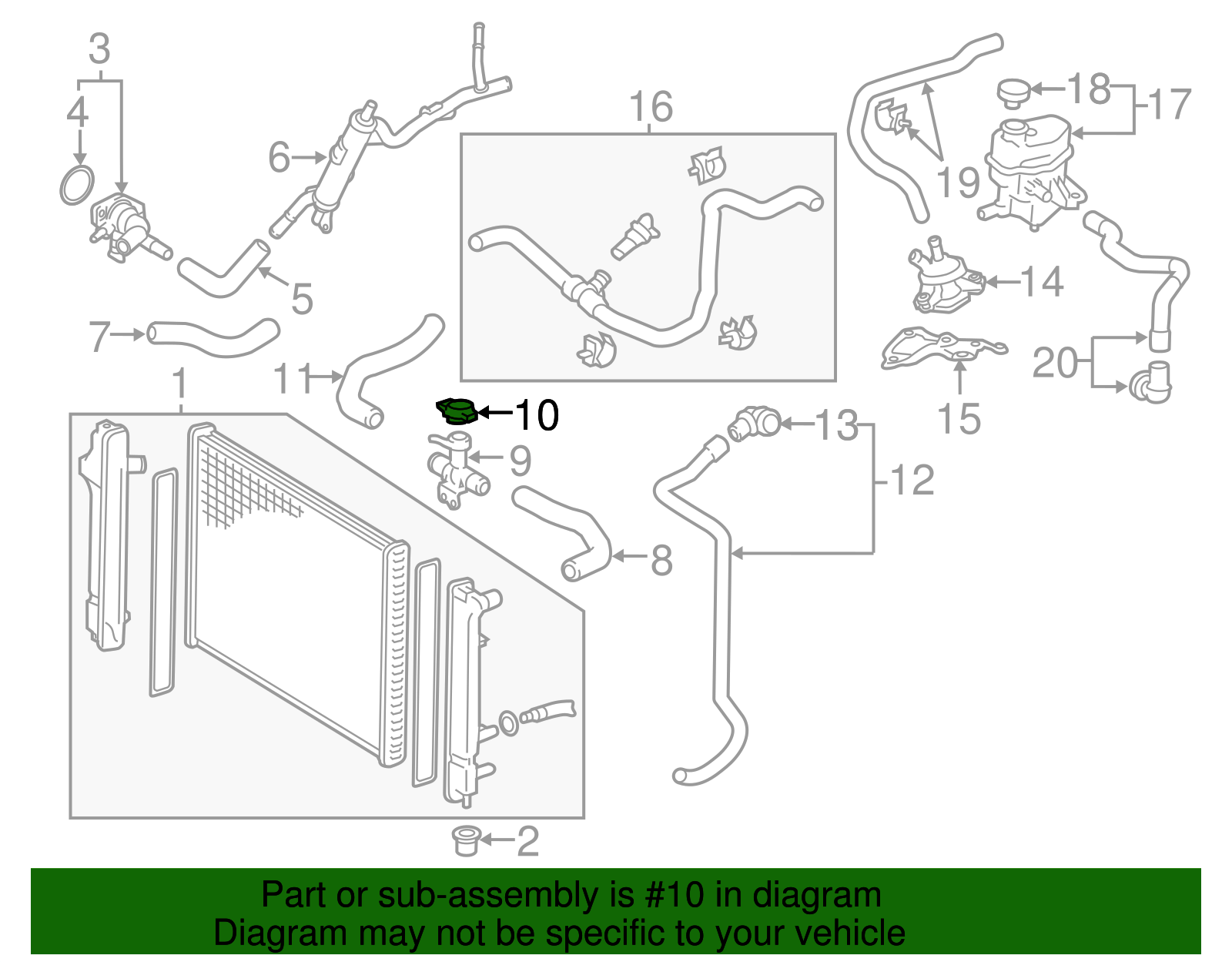16401-36020 - Radiator Cap 1992-2022 Toyota | Longo Toyota Of Prosper Parts