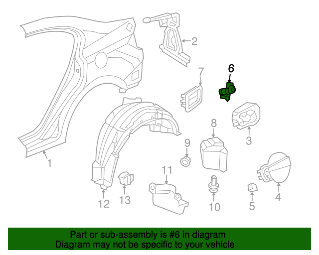74490-TR0-A01 - Grommet Assembly Fuel Cap - 2012-2015 Honda Civic ...