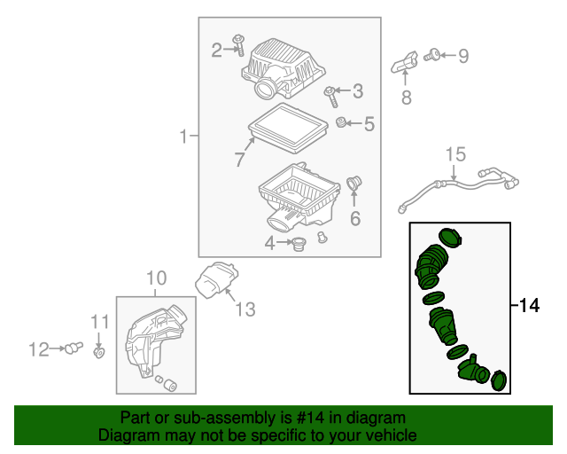 2018-2022 GM Air Cleaner Outlet Duct 87833816 | OEM Parts Online