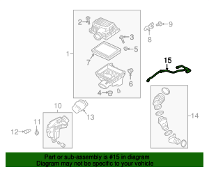 2018-2022 GM Positive Crankcase Ventilation Tube 12687544 GM ...