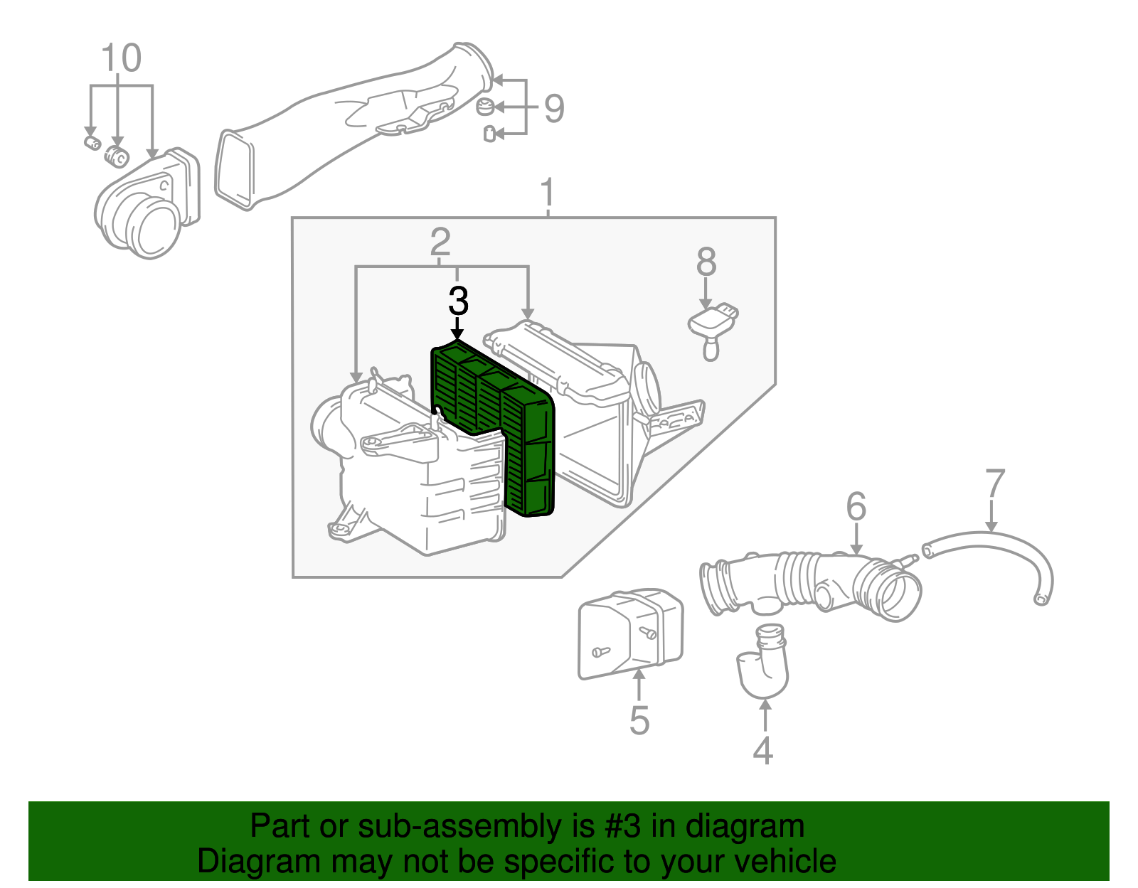 17801-07020 - Air Filter 1993-2004 Toyota | Longo Toyota Parts