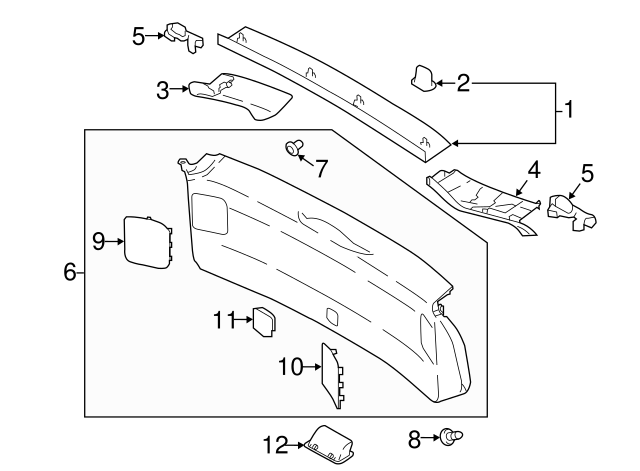 2004-2024 Subaru Handle, Inside 63160FE010 | Subaru Parts Guys