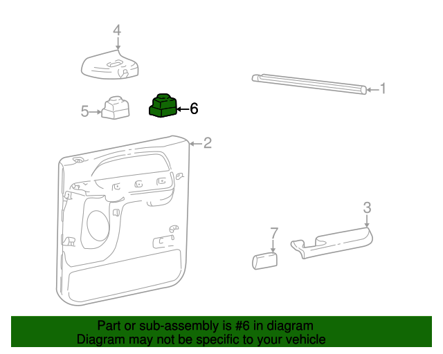 Genuine OEM Ford Part - Lock Switch XL1Z-14028-AA | Genuine OEM Ford ...