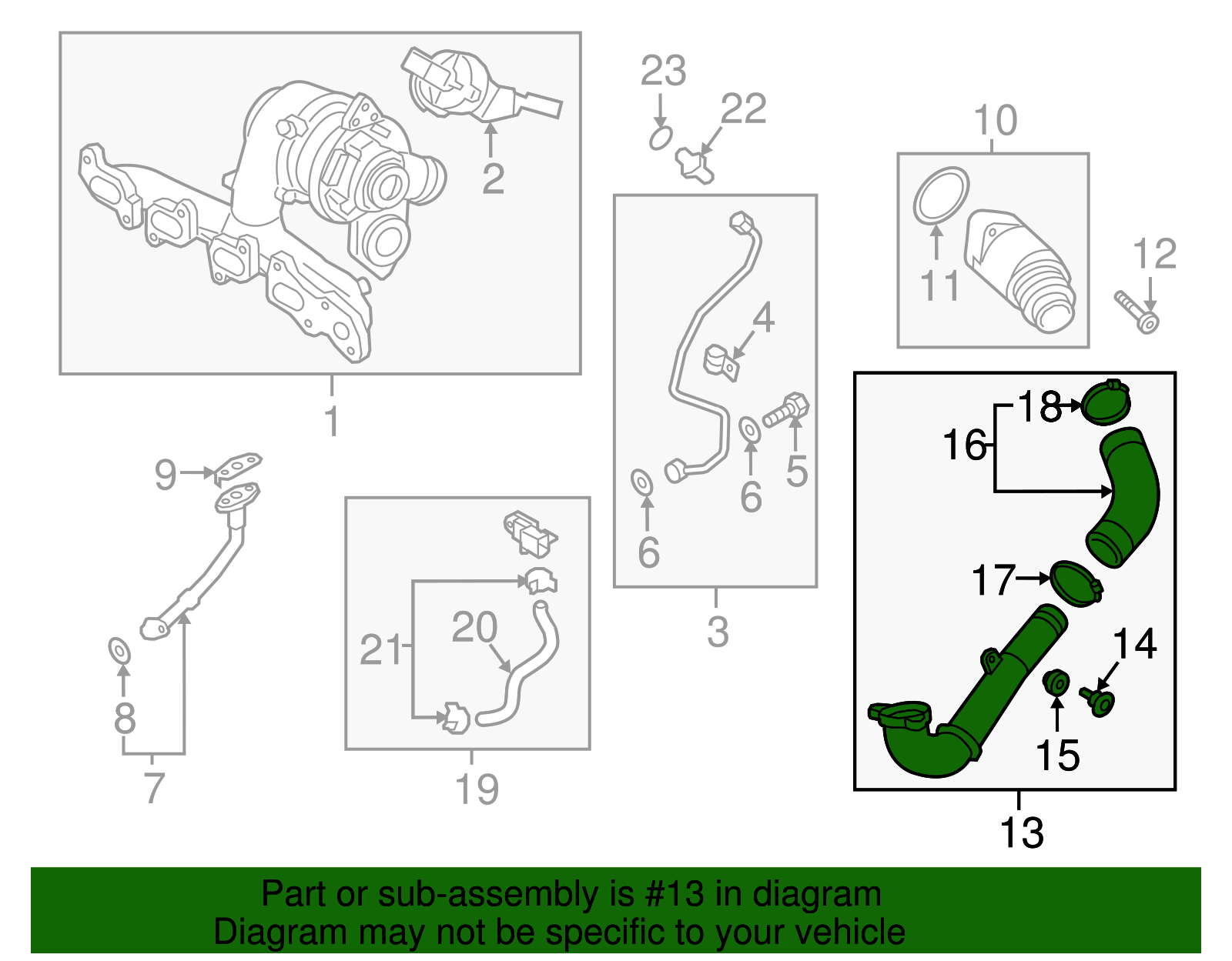 2015 Volkswagen Hose & Tube Assembly 04L-145-762-CC | Wolfsburg Parts ...