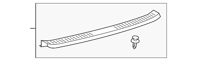 2014-2019 Toyota Highlander Rear Plate 58387-0E050-A0 | Toyota Parts Center