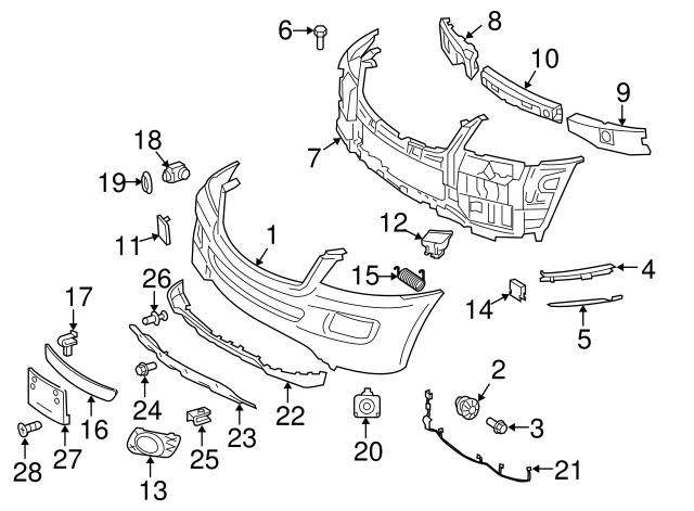 164-880-02-35 - Energy Absorber 2009-2011 Mercedes-Benz | Mercedes-Benz ...
