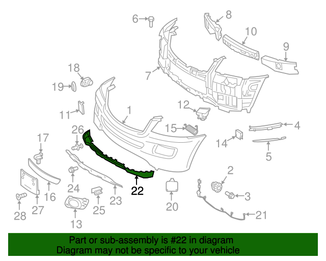 2009-2011 Mercedes-Benz Lower Cover 164-885-73-25 | MB OEM Parts