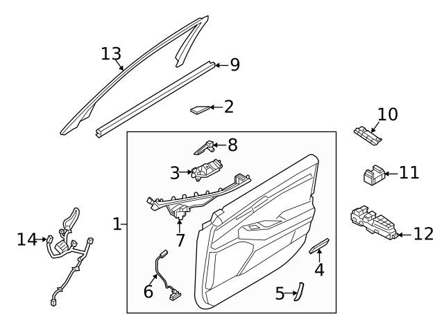 2021-2024 Genesis GV80 Switch Assembly Ims Control 93250-T6000-VCS ...