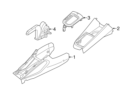 Center Console for 2014 Kia Rio | Kia.Parts Store