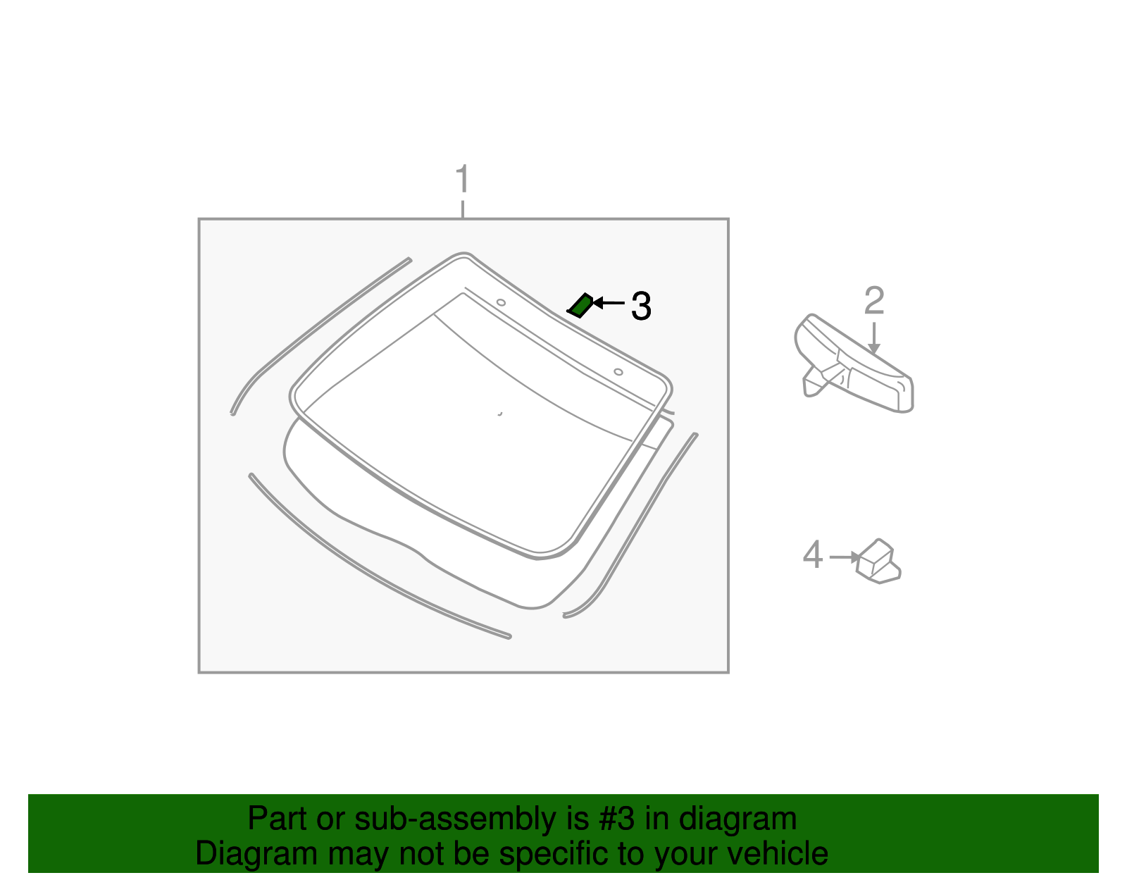 2003-2024 Ford Mirror Inside Bracket F7AZ-17698-BA | GetOEMParts.com