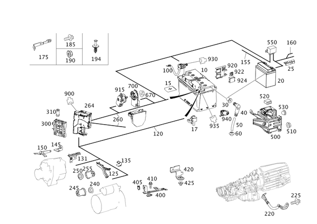 000-905-29-02 - Battery Sensor 2006-2021 Mercedes-Benz | MB Parts Source