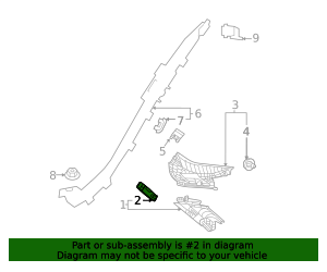 205-692-00-00-9051 - Quarter Panel Trim Cap 2019-2023 Mercedes-Benz ...