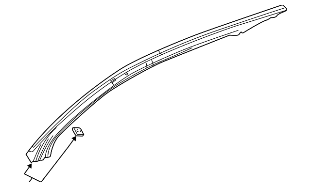 2018-2023 GMC Terrain Passenger Side Roof Outer Side Rail 84573060 ...