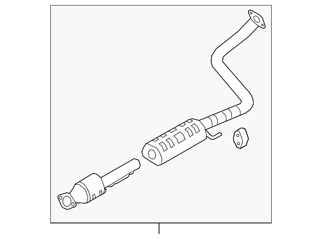 28600-K0720 - Center Muffler 2020-2022 Kia Soul | Kia.Parts Store