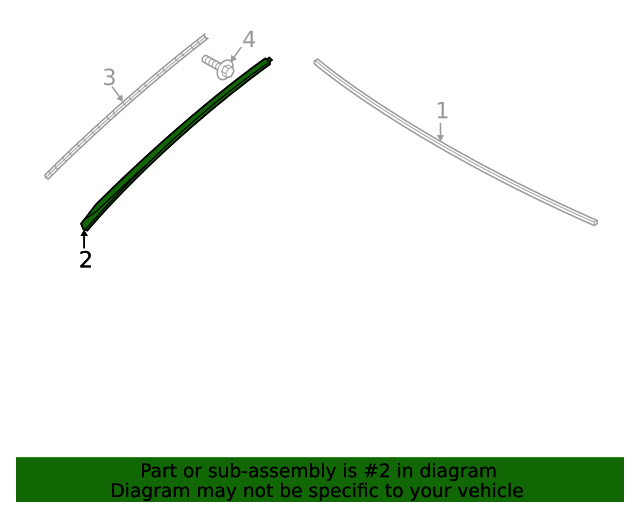 86130-T1000 - Side Molding - 2021-2022 Genesis G80 | World OEM Parts ...