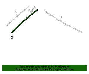 86130-T1000 - Side Molding - 2021-2022 Genesis G80 | World OEM Parts ...