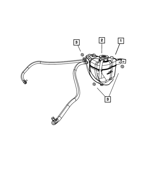 Engine Coolant Reservoir (Bottle) for 2010 Jeep Wrangler | Mopar Parts Corp