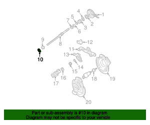 F4DZ-3517-C - Steering Column Bearing 1992-2007 Ford | Ford Parts Direct