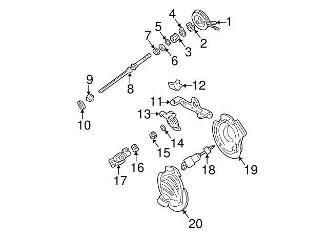 F4DZ-3517-C - Steering Column Bearing 1992-2007 Ford | Ford Parts Direct