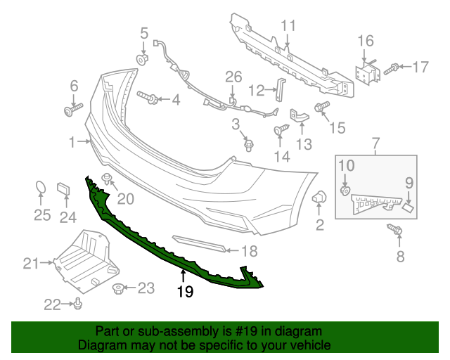 2018-2022 Hyundai Accent Valance 86612-J0000 | OEM Parts Online