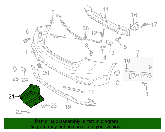 2018-2022 Hyundai Accent Under-Body Shield 86698-J0000 | OEM Parts Online