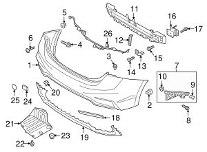 2018-2022 Hyundai Accent Under-Body Shield 86698-J0000 | OEM Parts Online