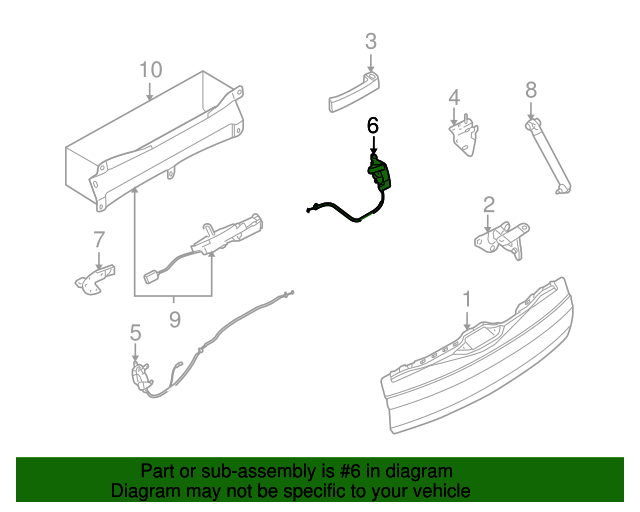 51-24-7-162-147 - Lock Actuator - 2007-2013 BMW X5 | BMWPartsHub
