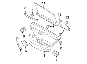 51429171794 - 2009-2012 BMW Trim Molding (51-42-9-171-794) | BMW of ...