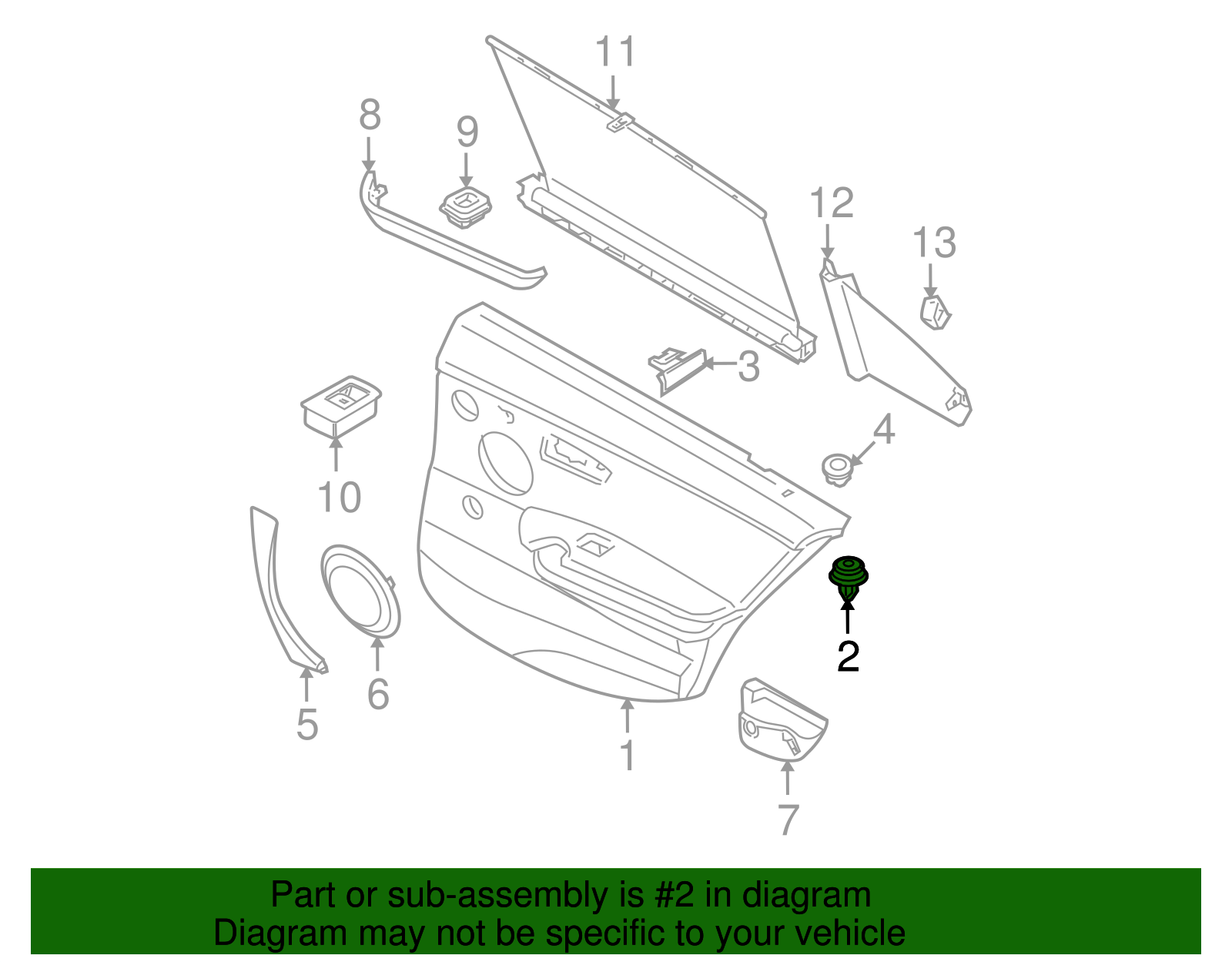 07-14-7-133-419 - Door Trim Panel Clip - 2006-2018 BMW | Buy BMW Parts Now