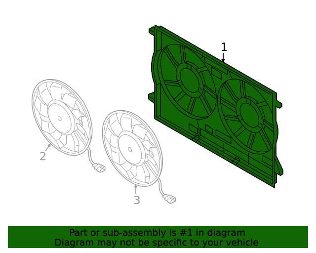 8W0-121-207-A - Fan Shroud 2018-2023 Audi | Audi OEM Parts