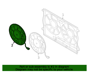 2018-2023 Audi Fan & Motor 8W0-959-455-AE | Audi USA Parts