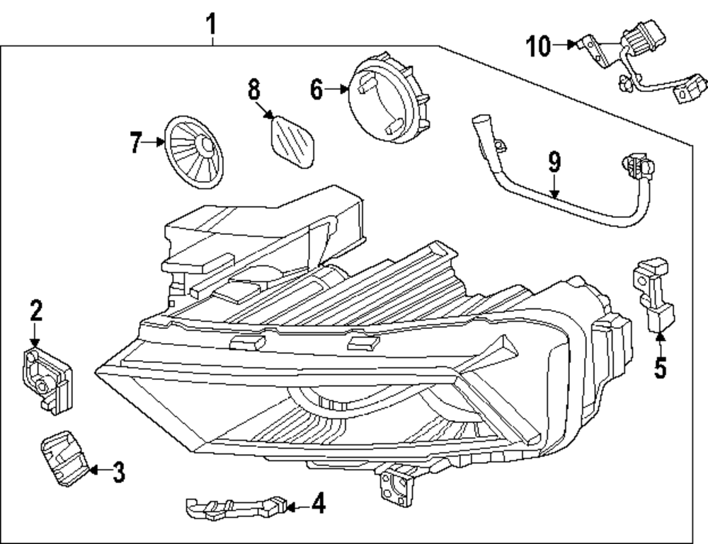 2024-2025 Hyundai Sonata Headlight Bracket 92157-L1600 | OEM Parts Online
