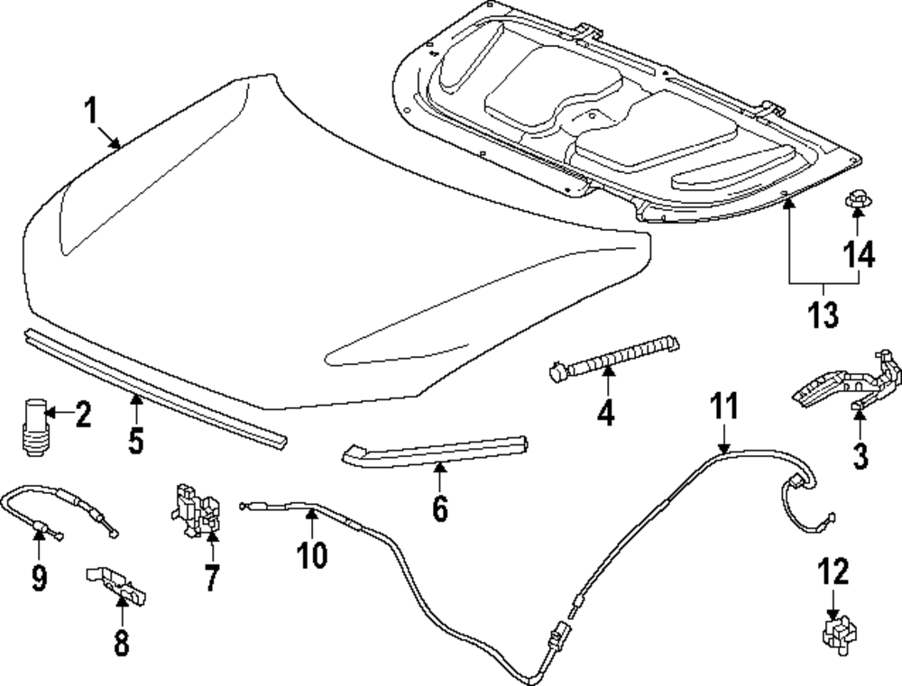 2023-2025 Honda CR-V Latch 74120-3A0-A01 | OEM Parts Online