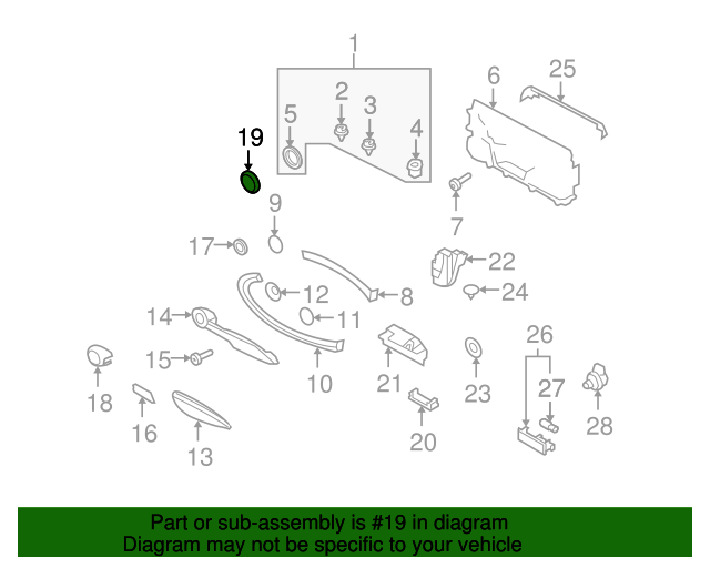 51-41-2-753-066 - Speaker Grille - 2007-2015 Mini Cooper | BMWPartsHub