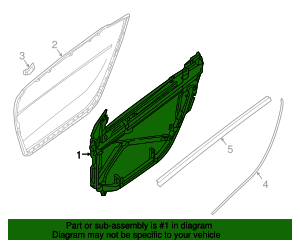 453-720-04-30 - Door Frame Assembly 2016-2019 Smart | Mercedes-Benz USA ...